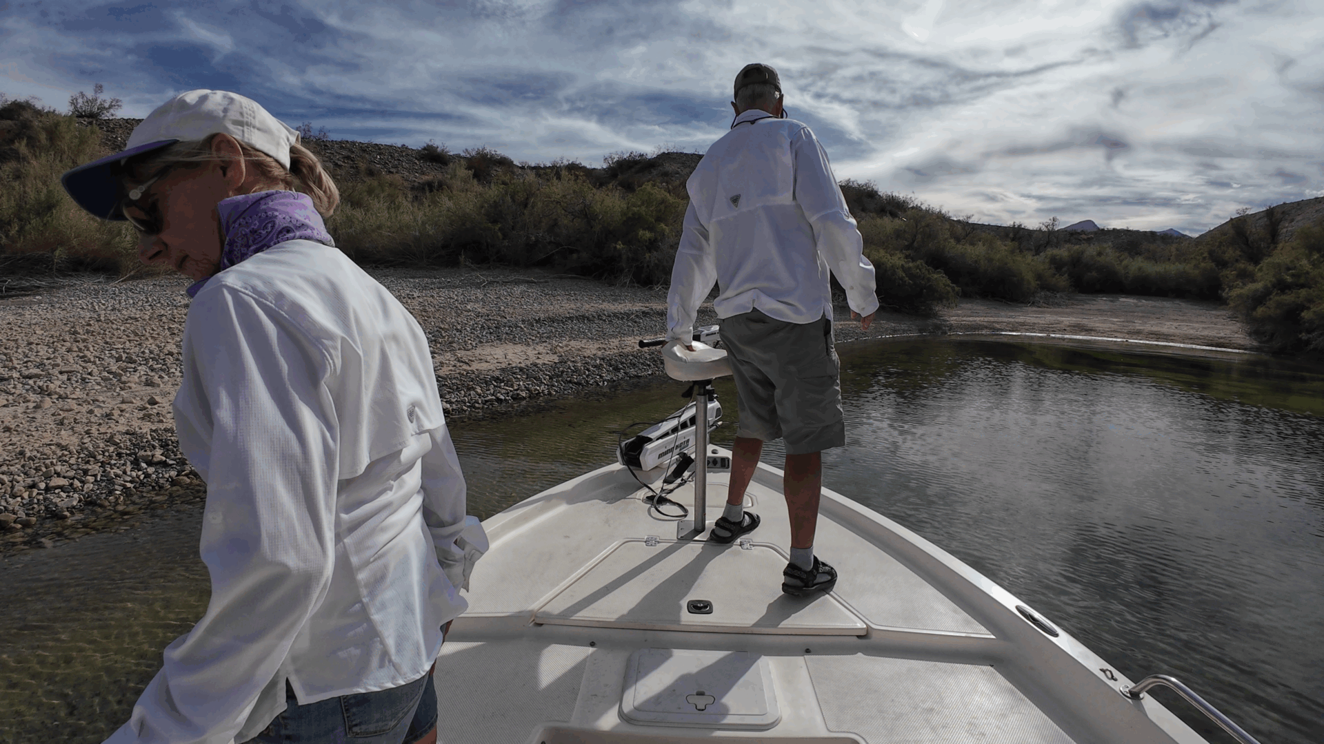 Getting in An Afternoon On Lake Mohave Before Chilly Weather in Mid ...